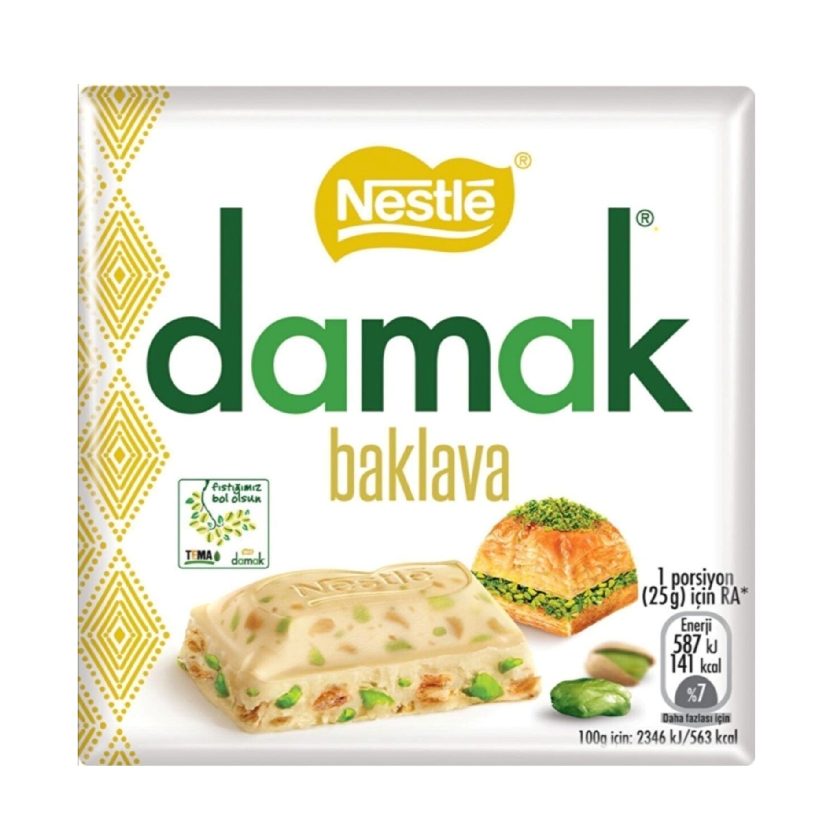 NESTLE-Damak-White-Chocolate-with-Pistachio-and-Baklava-60g - 3047196 ...