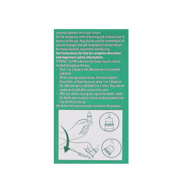 Systane Ultra Lubricant Eye Drops Multidose Preservative-Free 10ml ...