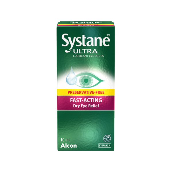 Systane Ultra Lubricant Eye Drops Multidose Preservative-Free 10ml ...