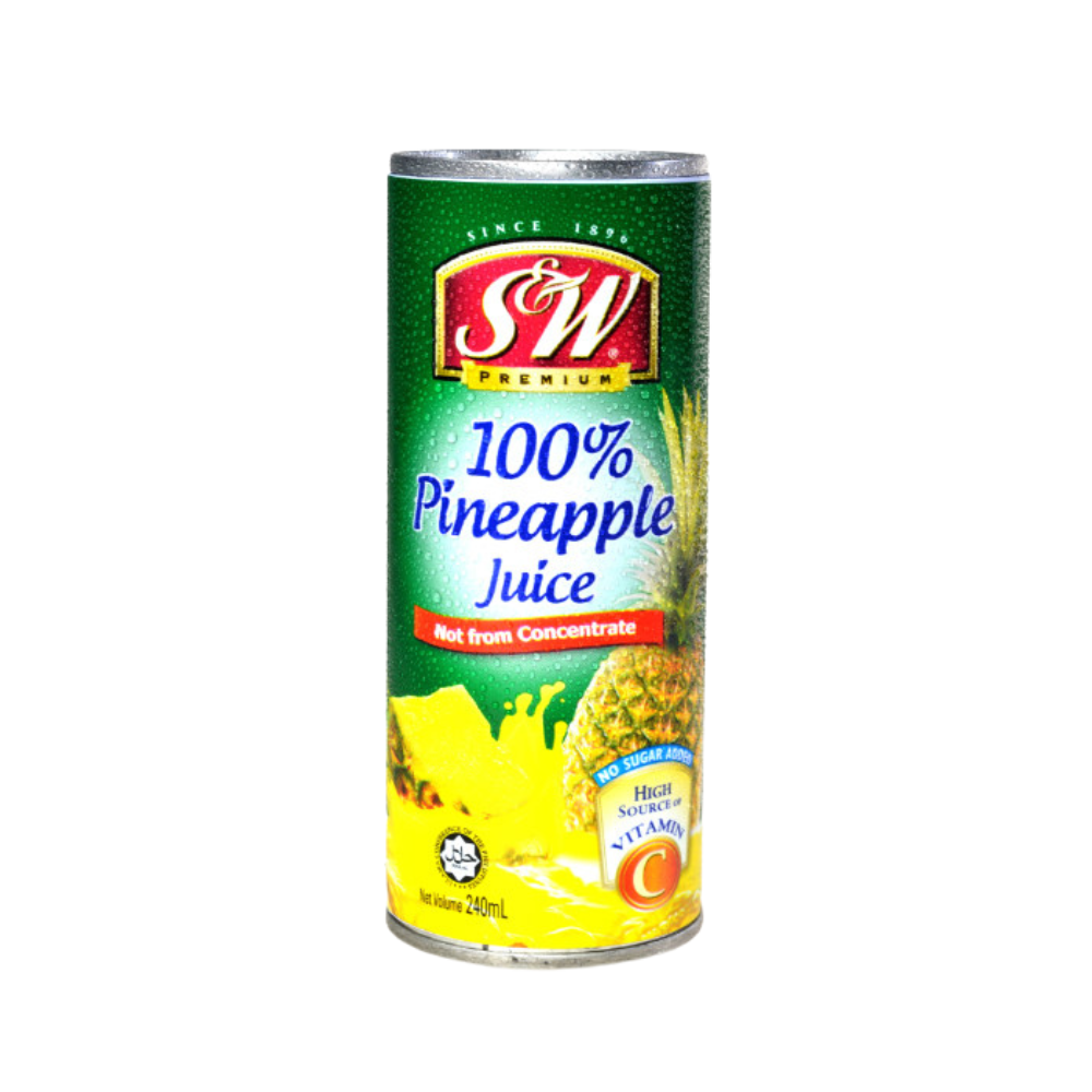 S&W 100% Pineapple Juice With Vitamin A&C (240g) | DCH Living