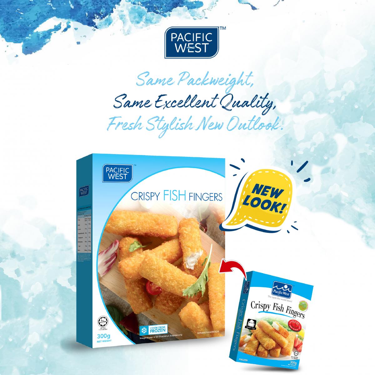 Pacific West - Crispy Fish Fingers 300G (Frozen-18°C) | DCH Living